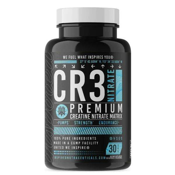 Inspired CR3 120 Capsules creatine stack | bodyshock.pro