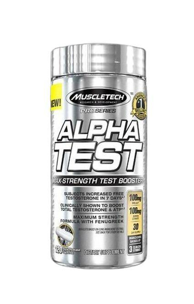 MuscleTech Alpha Test 120 caps testosterone booster | bodyshock.pro