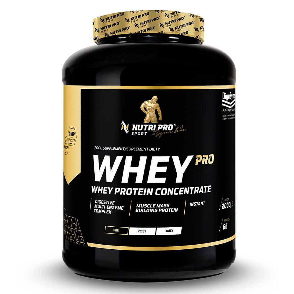Nutri Pro Whey Pro 2000g WPC protein supplement with enzymes ...