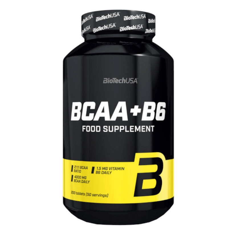 BioTech BCAA+B6 200 tab branched chain amino acids | bodyshock.pro