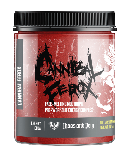 Chaos & Pain Cannibal Ferox 382,5g strong pre-workout stack with stimulants| Shop Bodyshock.pro